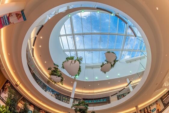 Electrochromic Circular Sage Glass Skylights | Saint-Gobain Glass