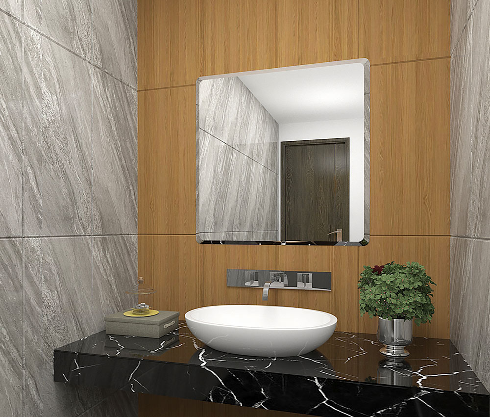 Frameless Square Wall Mirror for Your Home - Saint Gobain Glass