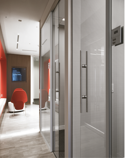 Clipper Modular Glass Partitions Systems | Saint-Gobain Glass Hardware