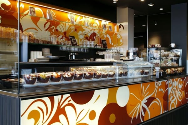 Cafe Counters With Stunning Glass Features To Brighten Interiors