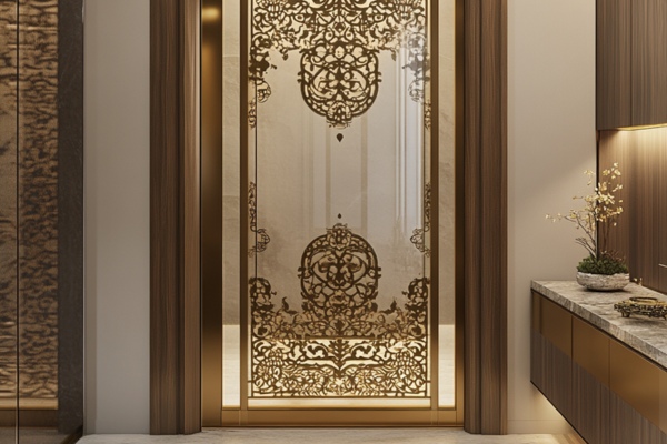 Glass Door Inspirations For A Beautiful And Divine Pooja Room