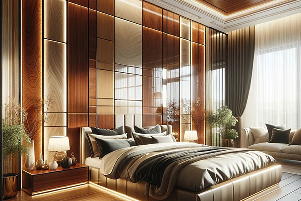 20 Trending Bed Headboard Designs with Glass