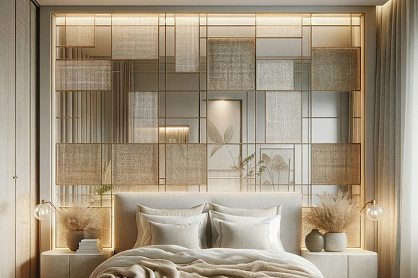 20 Trending Bed Headboard Designs with Glass