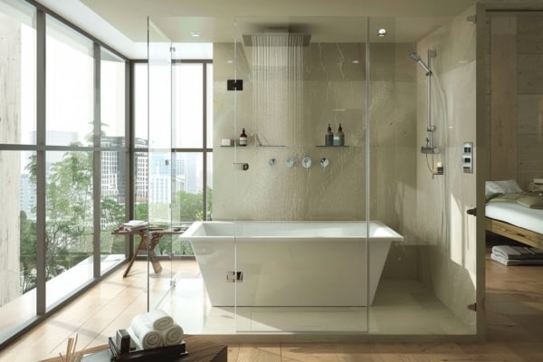 Stylish Glass Shower Cubicle Designs For A Modern Bathroom