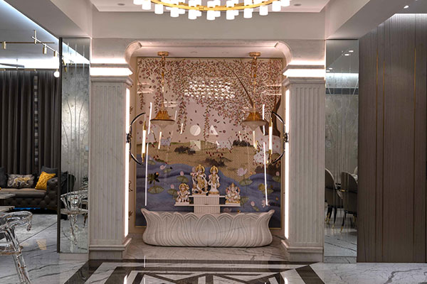 13 Stunning Glass Pooja Room Design Ideas