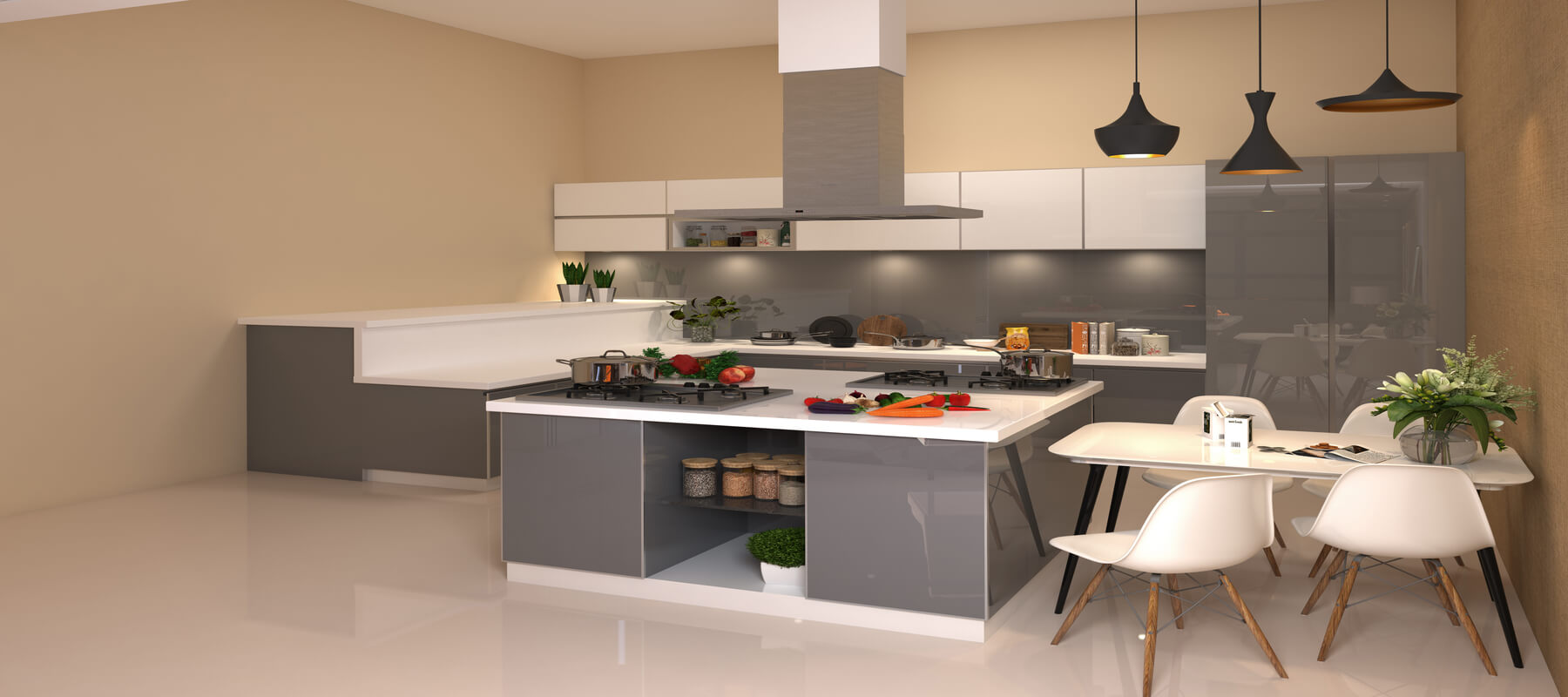 Customized Kitchen Shutters for Interiors | Saint-Gobain Glass