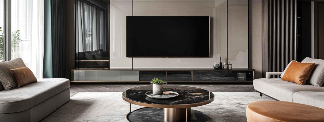 11 Beautiful Front Room Decor Ideas with Lacquered Glass & Mirror Accents